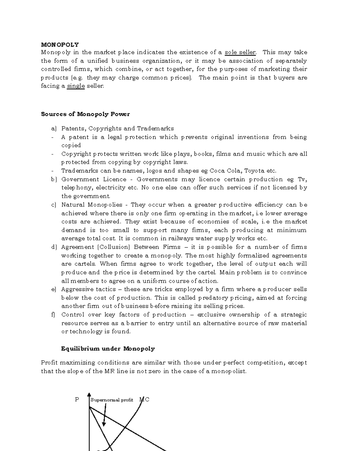 Lesson Twelve - Monopoly microeconomics - MONOPOLY Monopoly in the ...