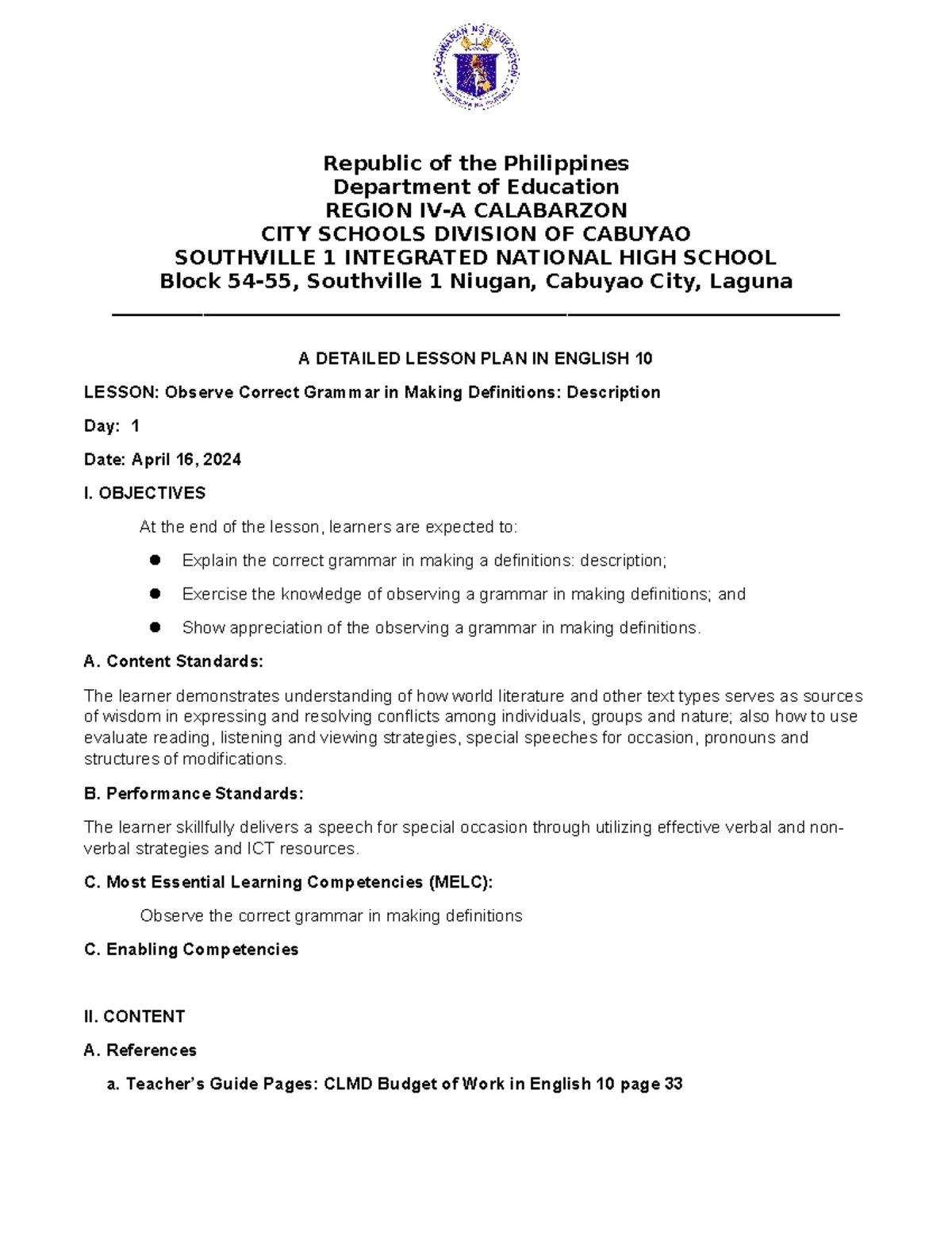 Q4-W2-Day-1- Descriptive VS. Prescriptive Grammar - A DETAILED LESSON ...