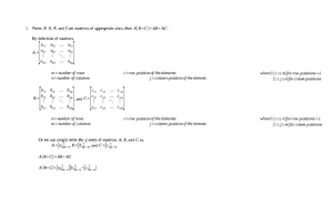 Module 1 - CHAPTER 1 LINEAR EQUATIONS AND MATRICES Definition An mxn ...