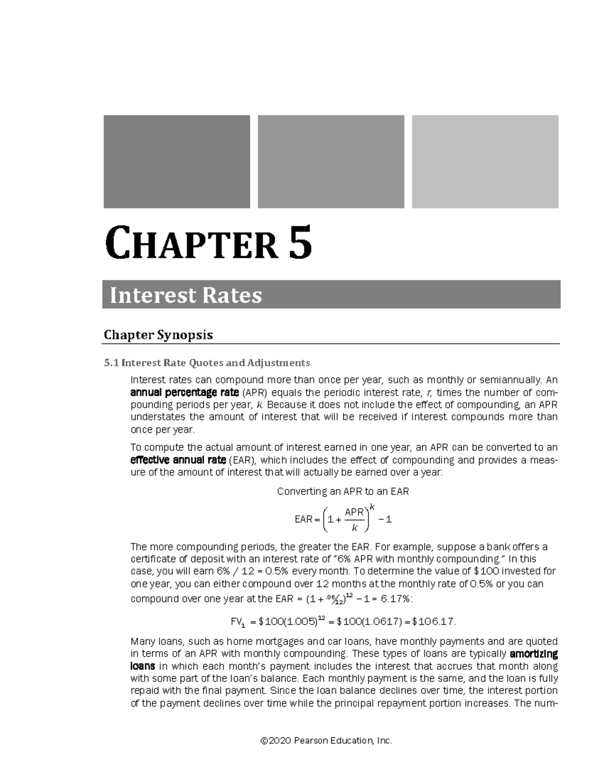 Study Guide Chapter 5 - Resumen del capitulo - Finance Corporate ...