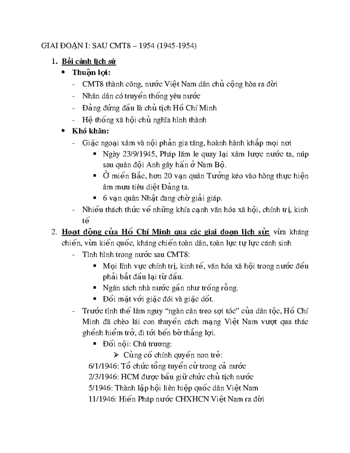 GĐ1Sau-CMT8-1954 - This is the summary - GIAI I: SAU CMT8 1954 1. CMT8 ...