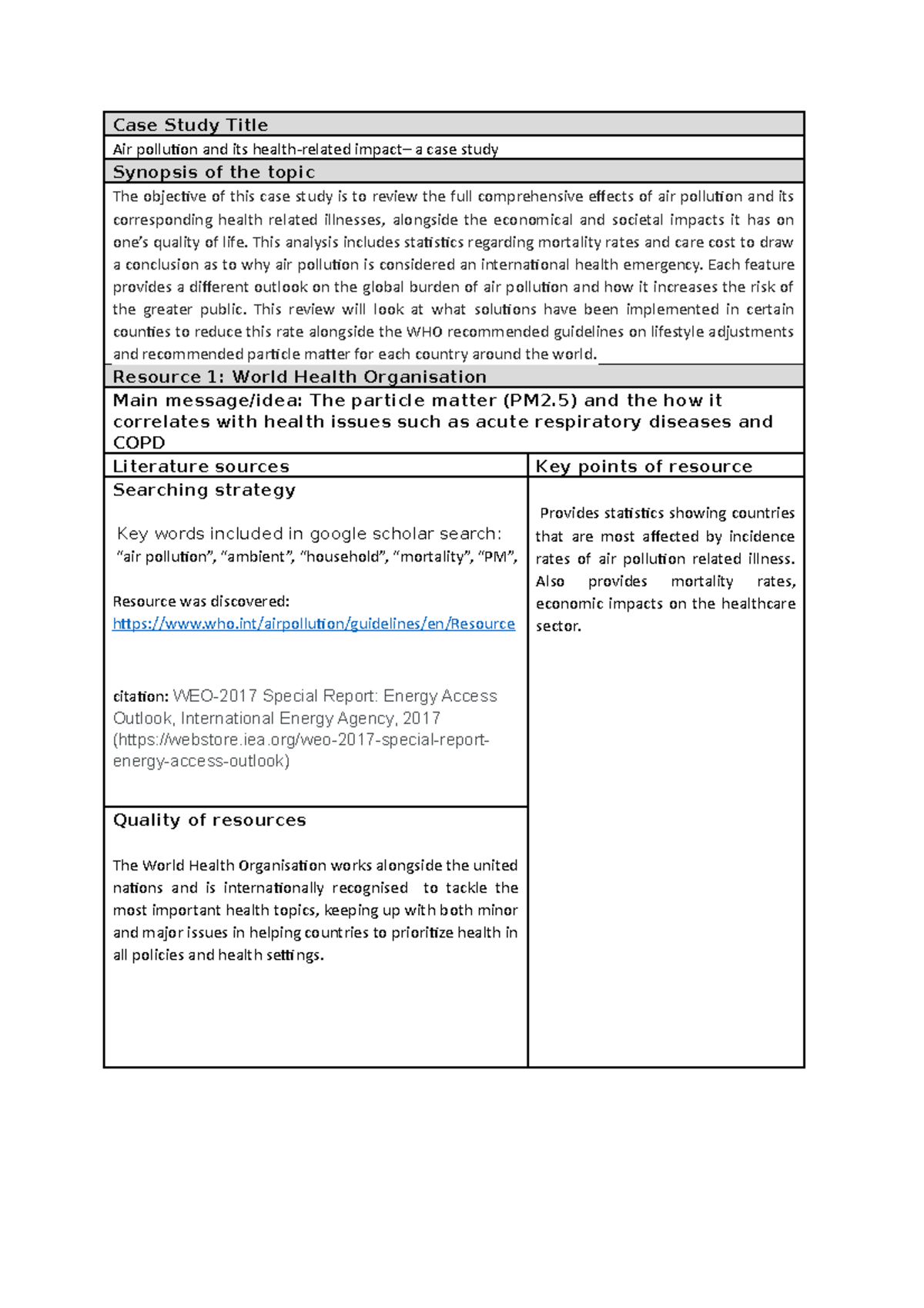 Notebook air pollution - Case Study Title Air pollution and its health ...