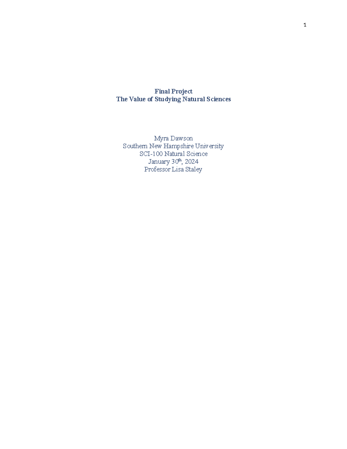 Module 7 project - Final Project The Value of Studying Natural Sciences ...