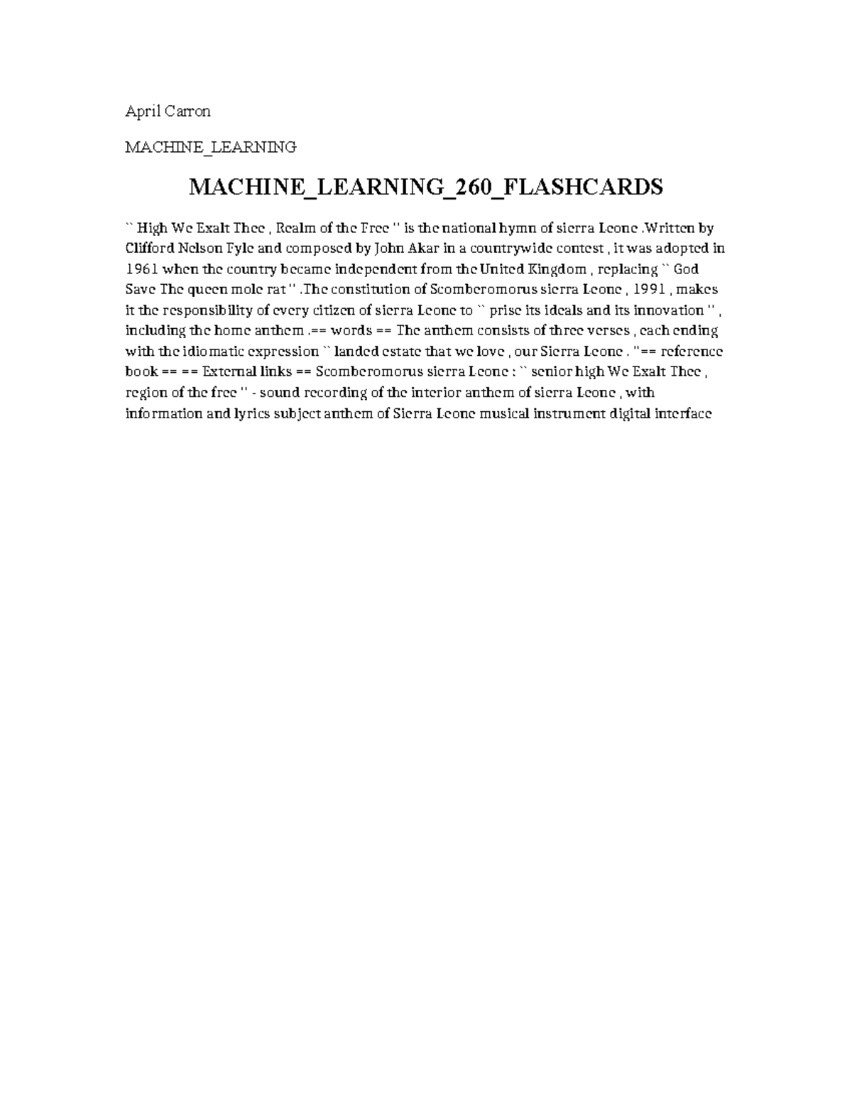 Machine Learning 260 Flashcards - April Carron MACHINE_LEARNING MACHINE_LEARNING_260_FLASHCARDS ...