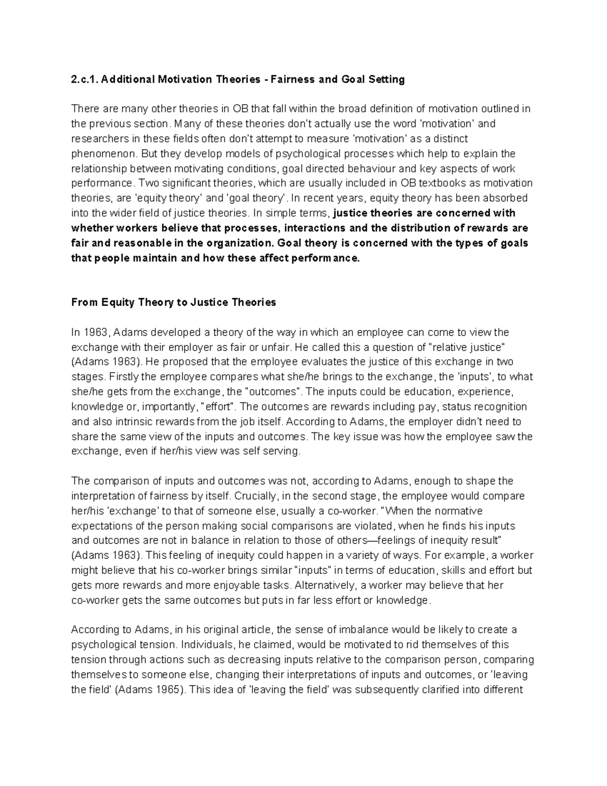 Week 7 Reading - Graham Rodwell - 2.c. Additional Motivation Theories ...