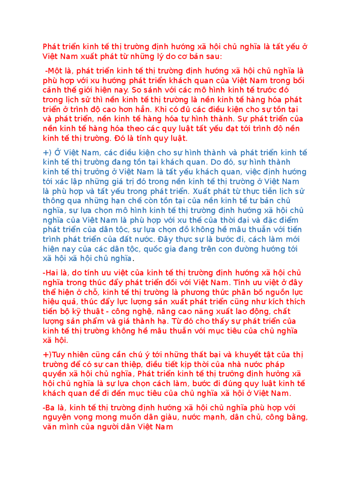 Đặc trưng phát triển kinh tế thị trường định hướng XHCN ở VN - Phát ...