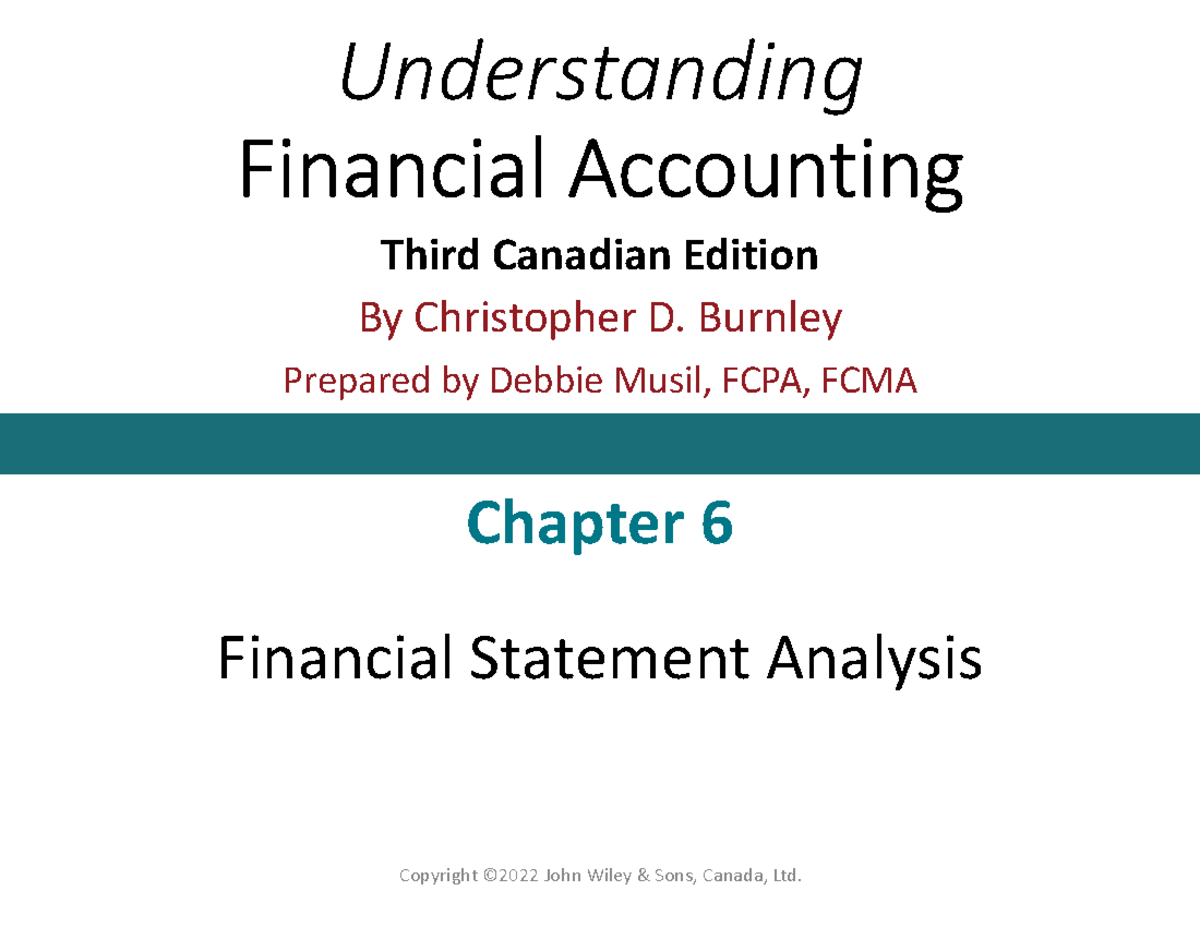 Ppt06 - summary of book - Understanding Financial Accounting Third ...