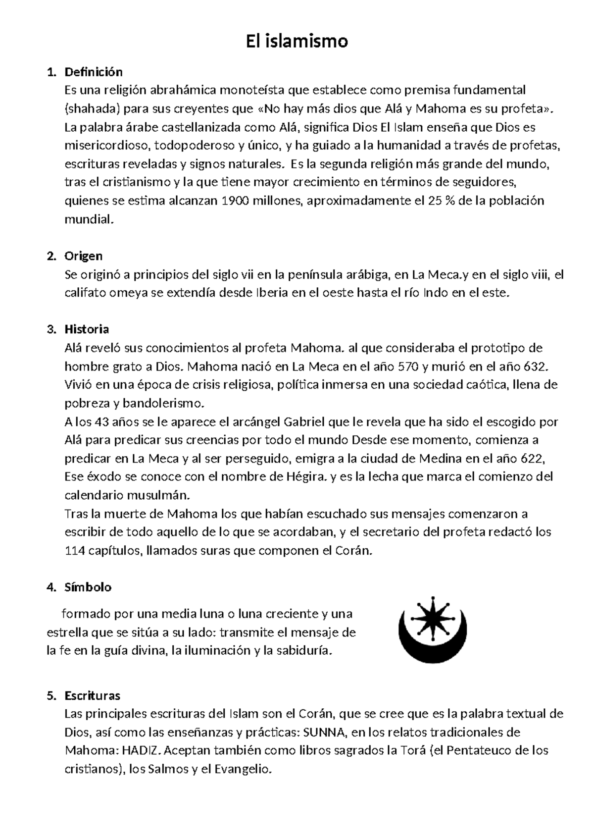 El islamismo - El islamismo Definición Es una religión abrahámica ...