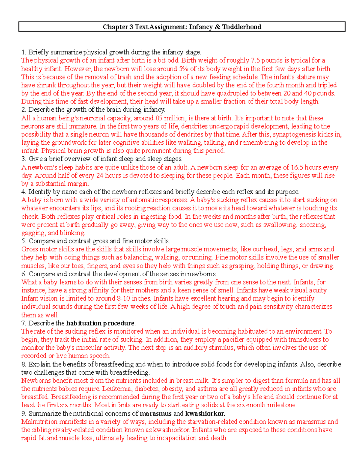 103 Chapter 3 Text Assignment - Chapter 3 Text Assignment: Infancy & Toddlerhood Briefly - Studocu