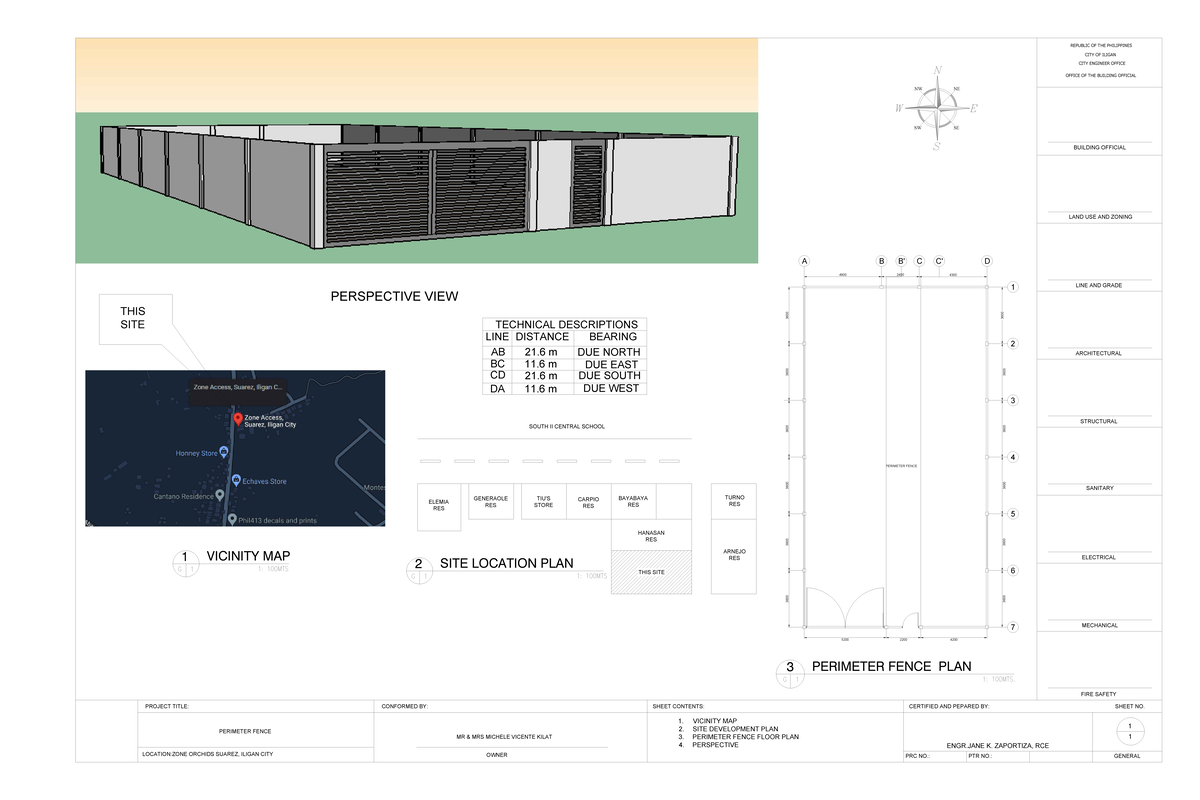 Perimeter Fence Final - asdfsdf - THIS SITE 1 VICINITY MAP ELEMIA RES ...