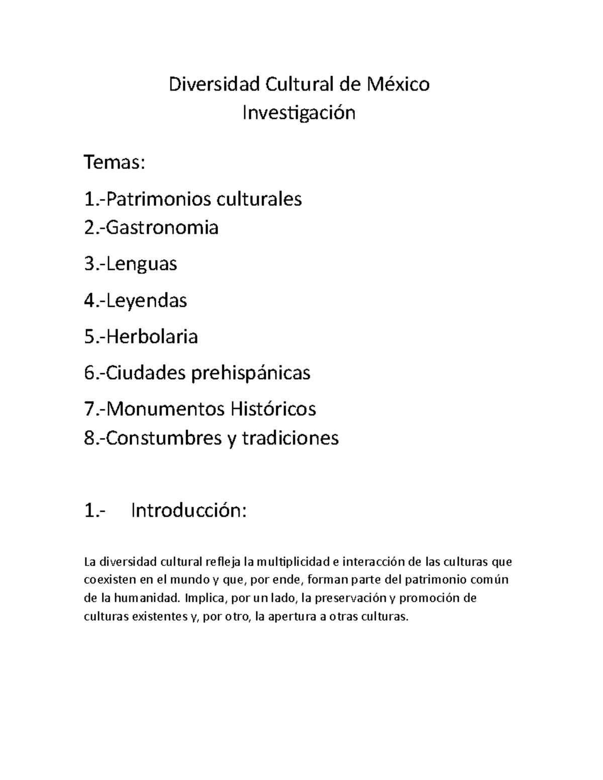 Diversidad Cultural de México - Diversidad Cultural de México ...