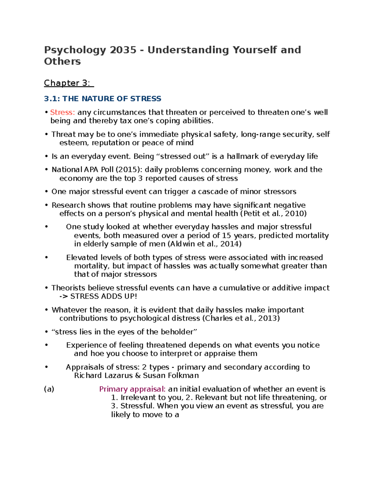 Psych Summary Of Chapter 3 Psychology 2035 Understanding Yourself psych-summary-of-chapter-3-psychology-2035-understanding-yourself