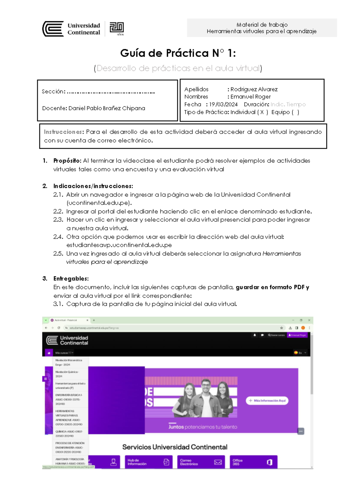 Guía práctica de la semana 01 ( Emanuel Roger Rodriguez Alvarez) - Material de trabajo ...