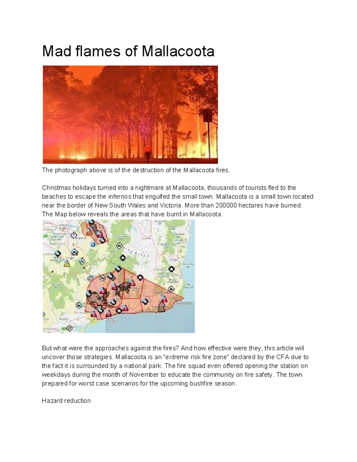 Bushfires Geo term 1 2020 - Studocu