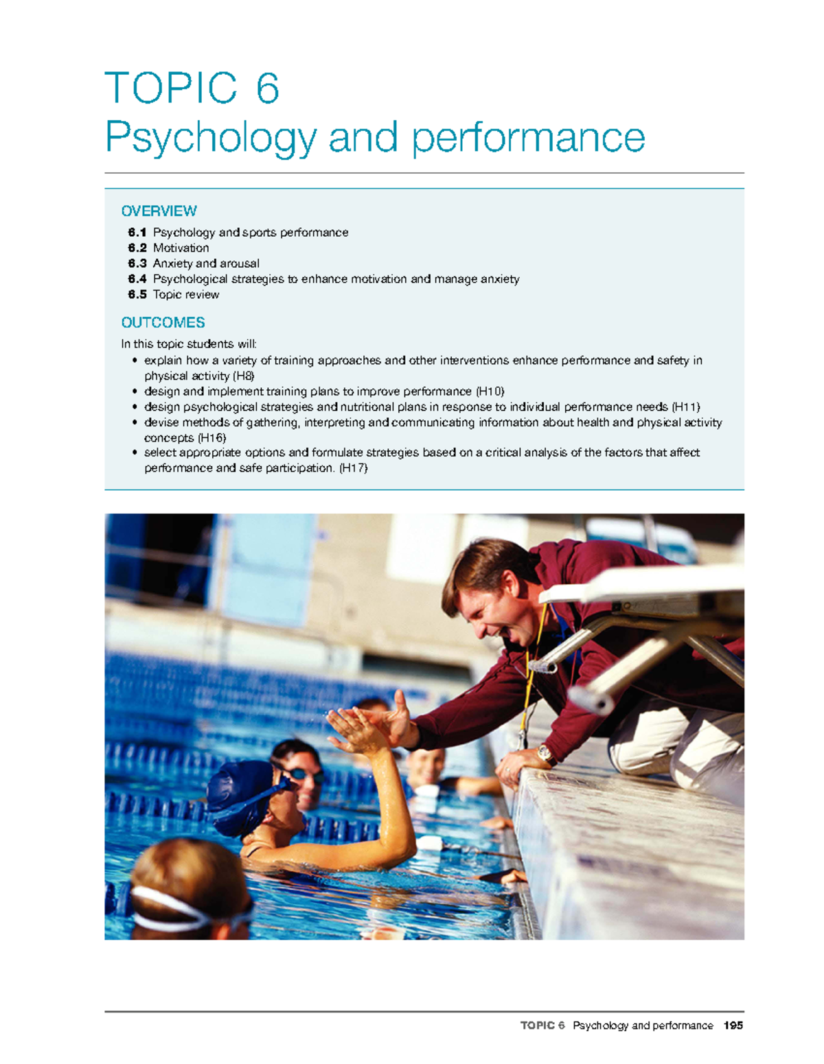 Ch-6- Psycholoy and Performance - TOPIC 6 Psychology and performance ...