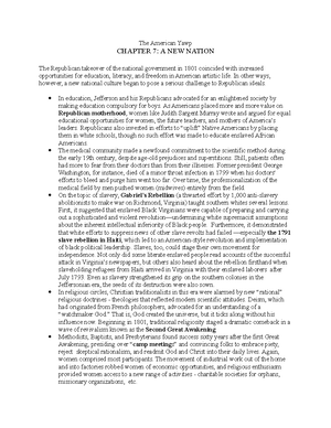 THE AMERICAN YAWP CHAPTER 6 - A NEW NATION - CHAPTER 6 NOTES – A NEW ...
