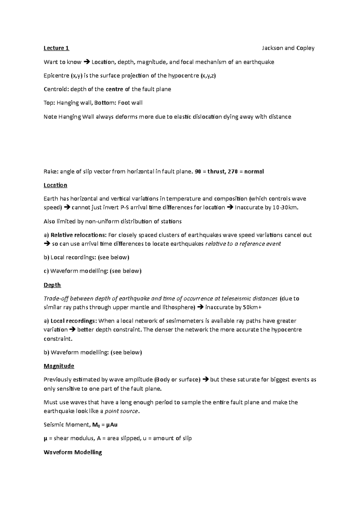 Lecture 1 Jackson - Lecture 1 Jackson and Copley Want to know Location ...