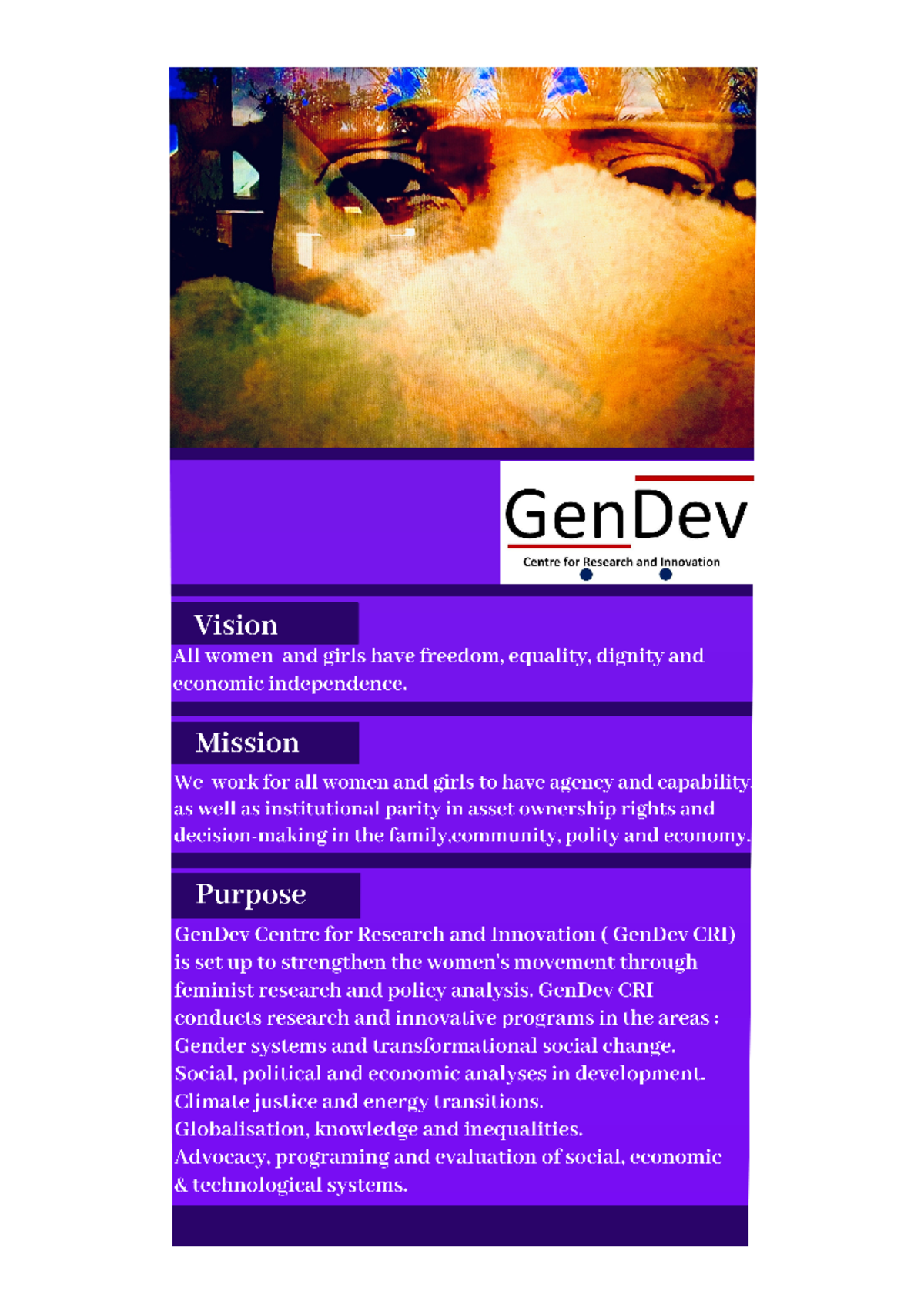 Gen Dev CRI Flyer - About GenDev - B.A History - Studocu