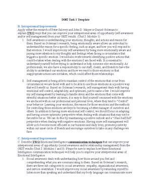 Task Two Template - Task 2 - Task 2: Innovative and Strategic Thinking ...