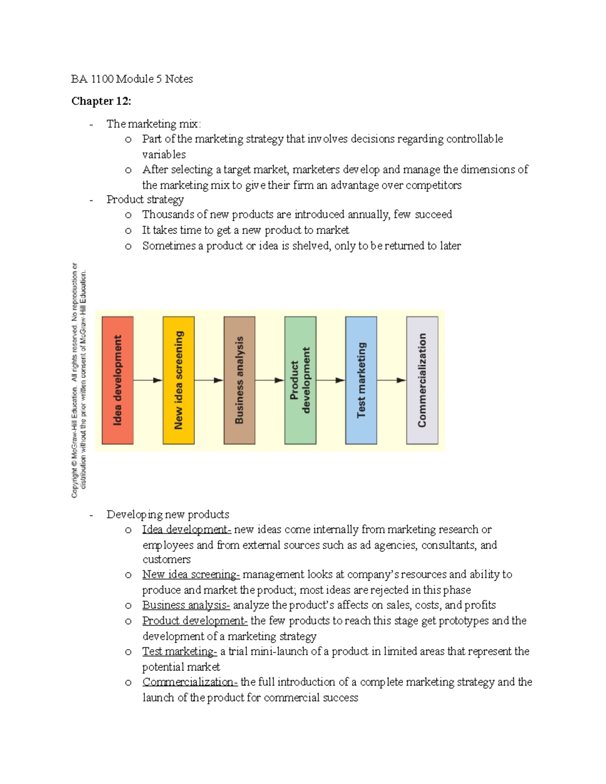 Module 5 Notes for Introduction to Business - BA 1100 Module 5 Notes ...