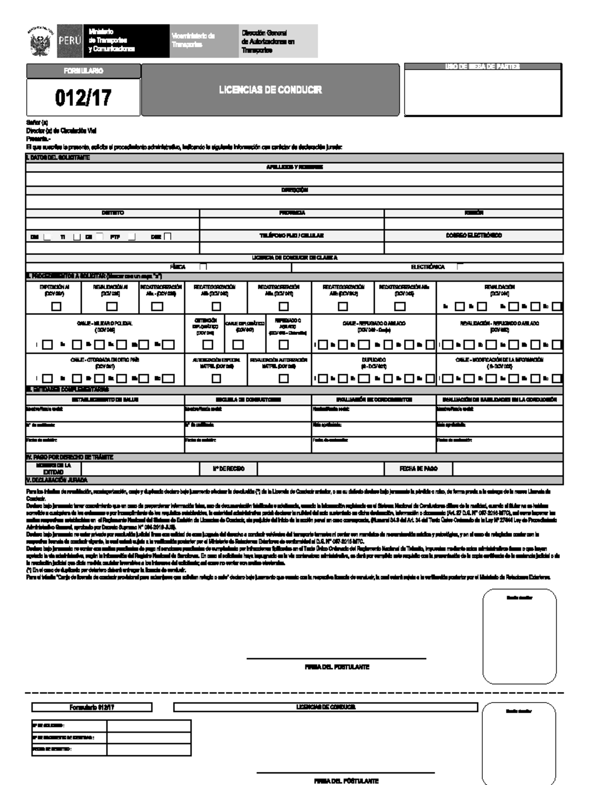 Formulario 012-17 Licencias.pdf - Macroeconomía - Studocu