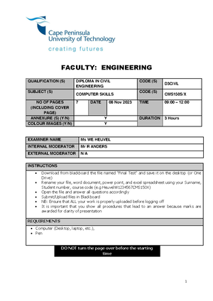Quatering - Department of Civil Engineering CONSTRUCTION MATERIALS ...
