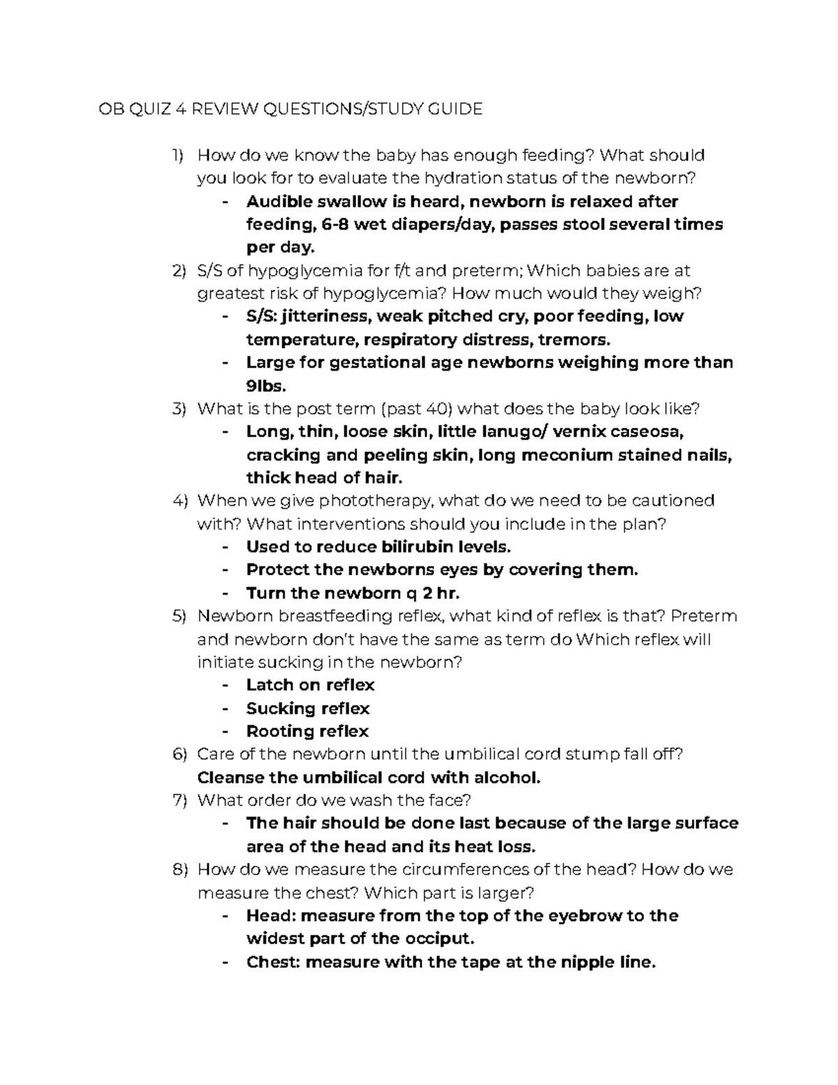 OB QUIZ 4 Review Questions - OB QUIZ 4 REVIEW QUESTIONS/STUDY GUIDE How ...