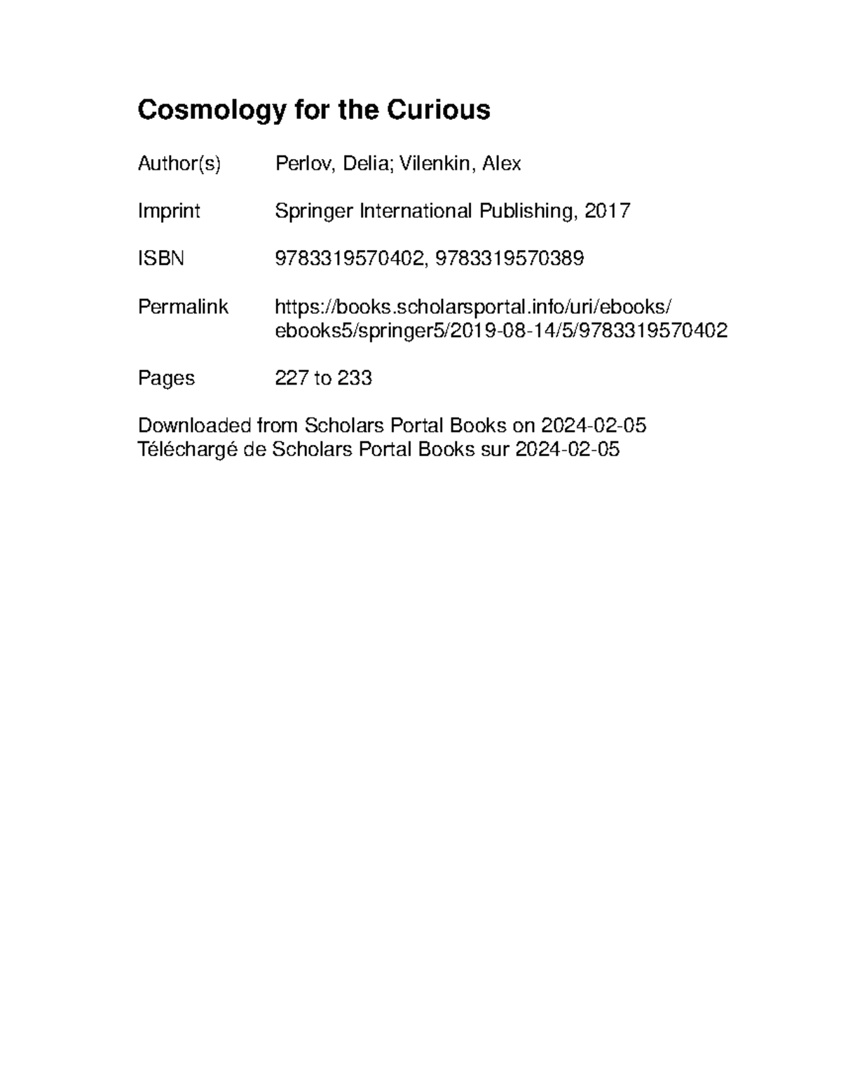 Cosmology for the Curious Ch15 - Cosmology for the Curious Author(s ...