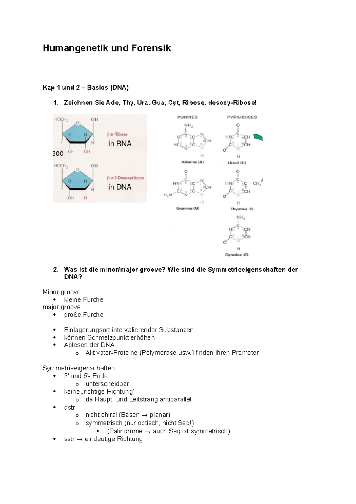 Humangenetik und Forensik 03 - Humangenetik und Forensik Kap 1 und 2 ...