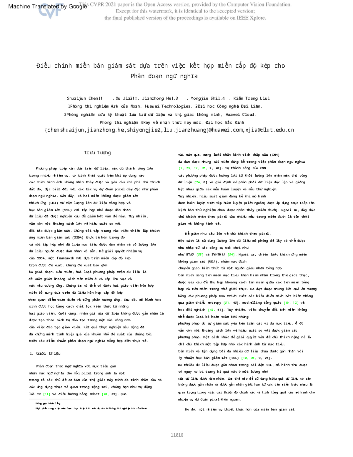 Chen Semi-Supervised Domain Adaptation Based on Dual-Level Domain Mixing for Semantic CVPR 2021 ...