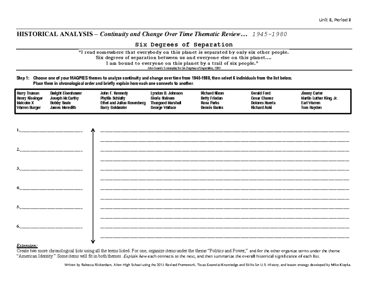 CCOT - 1945-1980 - awesdrftgyhjkl; - Unit 8, Period 8 Written by ...