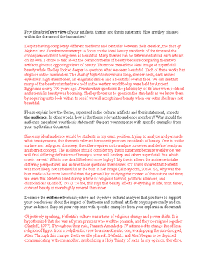 [Solved] Share how the humanities and creative expression make your ...