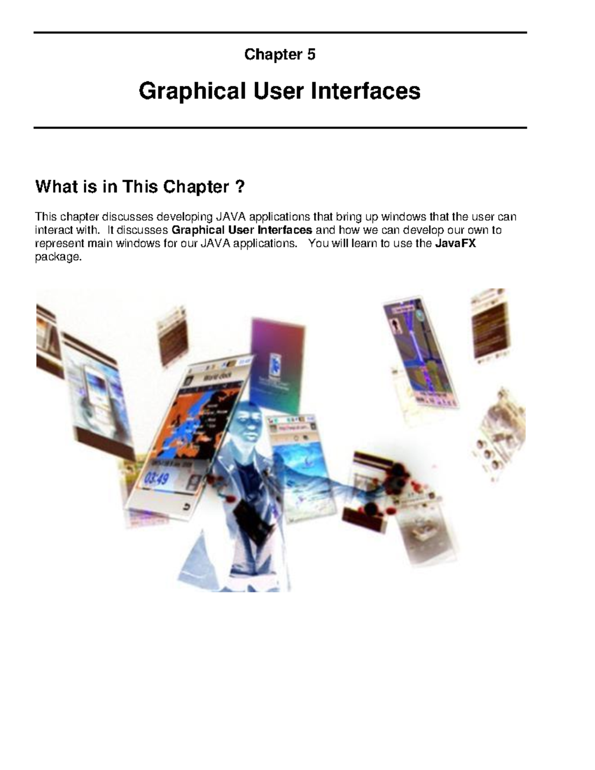 Ch5 Graphical User Interfaces Chapter 5 Graphical User Interfaces What Is In This Chapter 6612