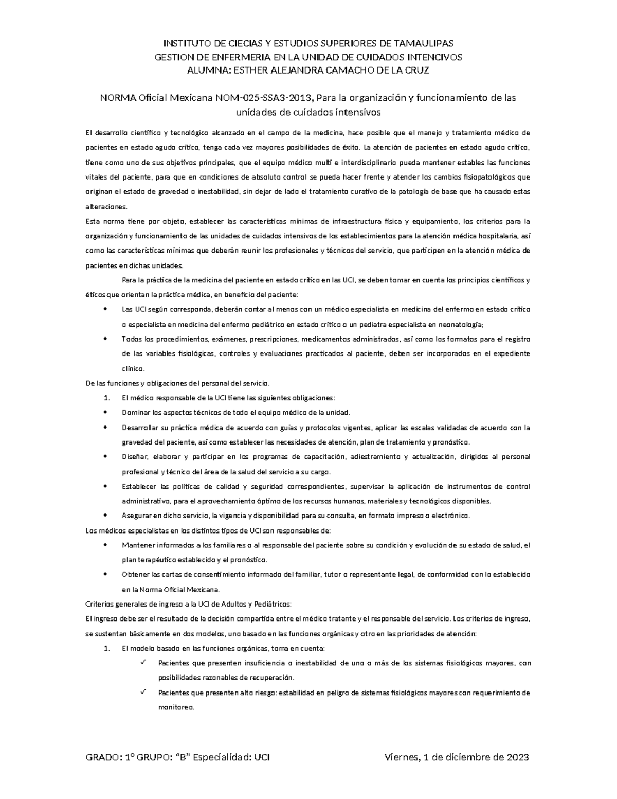 Norma Oficial Mexicana NOM 025 - INSTITUTO DE CIECIAS Y ESTUDIOS ...