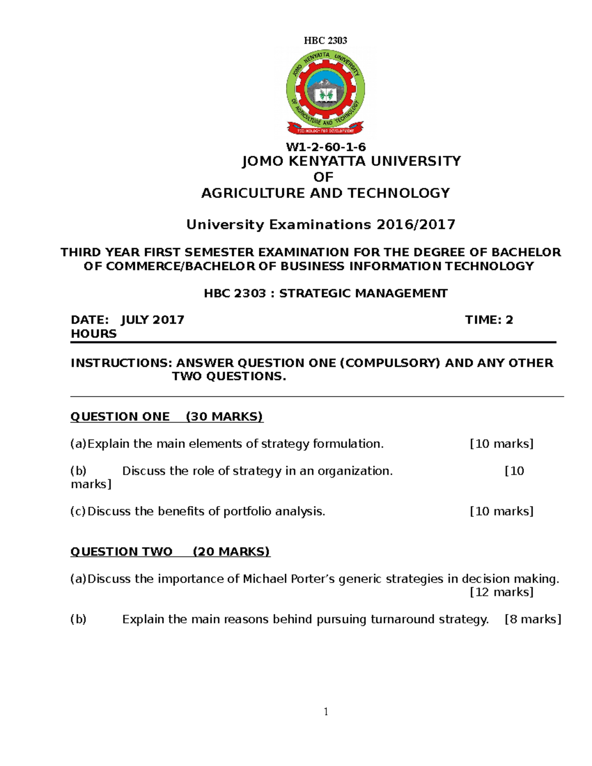 HBC 2303 (MSA) - Easy to download and read - HBC 2303 W1-2-60-1- JOMO ...