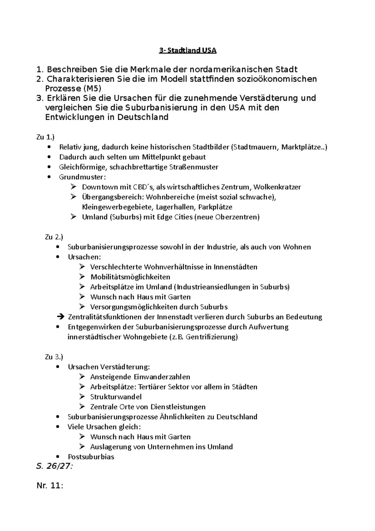 Terra Angloamerika Kapitel 3 und 4 Aufgaben - 3- Stadtland USA ...