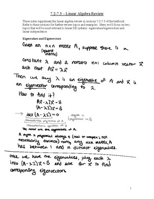 2.9 notes - 1 2 3 First Order Difference Equations Differential ...