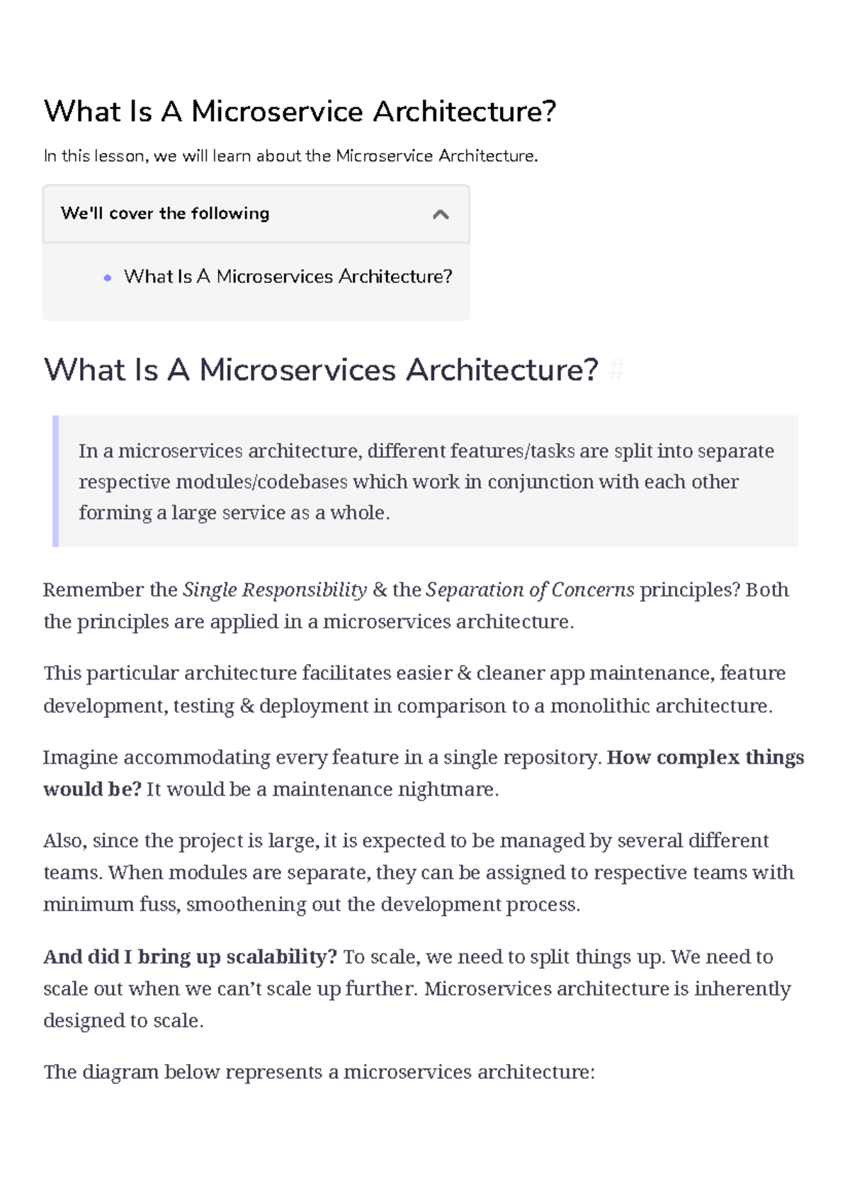 What Is A Microservice Architecture - We'll cover the following What Is ...