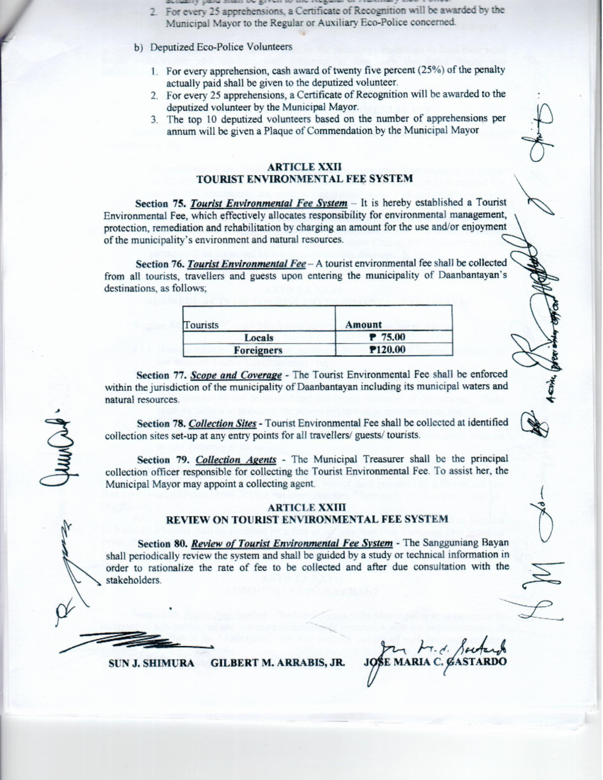 Tourist Environmental Fee System - Physical Education - Studocu