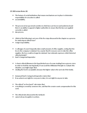 CIS 300 Lecture Notes 22 - CIS 300 Lecture Notes 22: Fuzzy logic is a ...