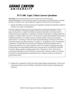 Week 6. PCN-100 - Signs Of Relapse: Some warning signs of a relapse ...