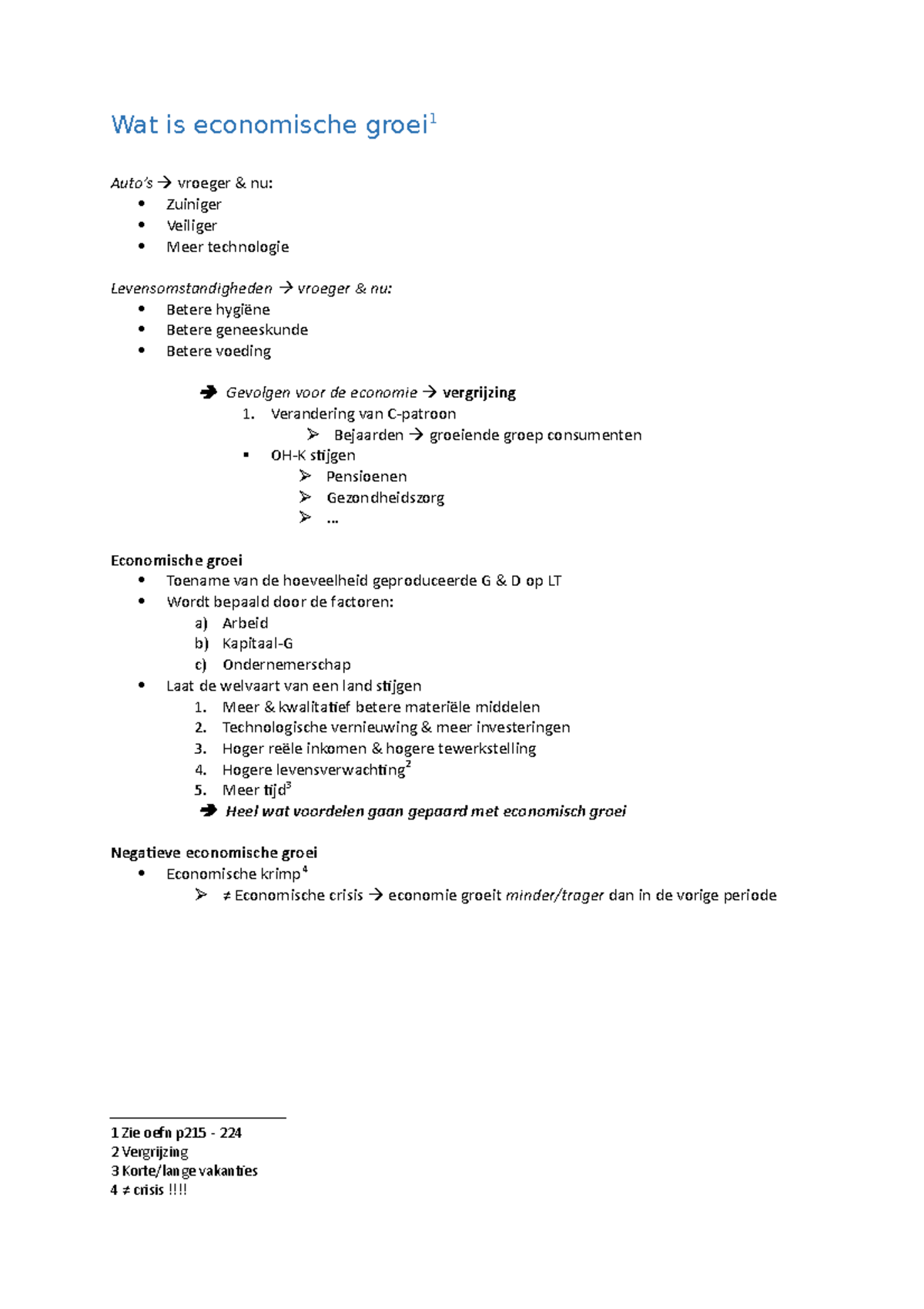 Economische groei - Verandering van C-patroon Bejaarden groeiende groep ...