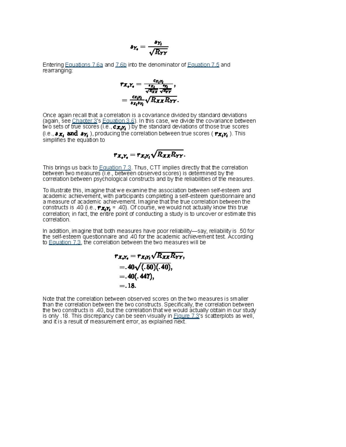 Chapter 07 10 - sYo = sYt √RY Y Entering Equations 7 and 7 into the ...