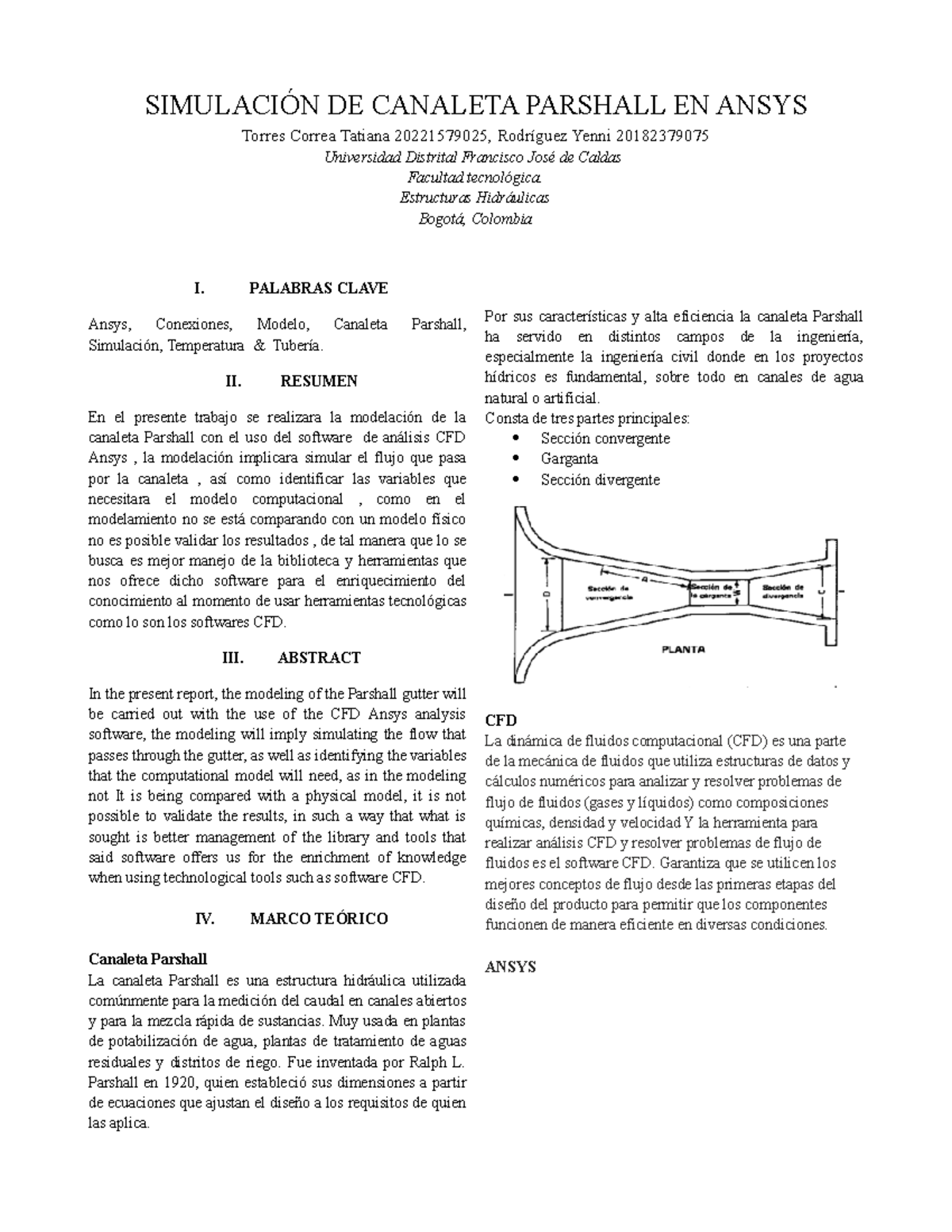 Simulacion canal Parshall - SIMULACIÓN DE CANALETA PARSHALL EN ANSYS ...