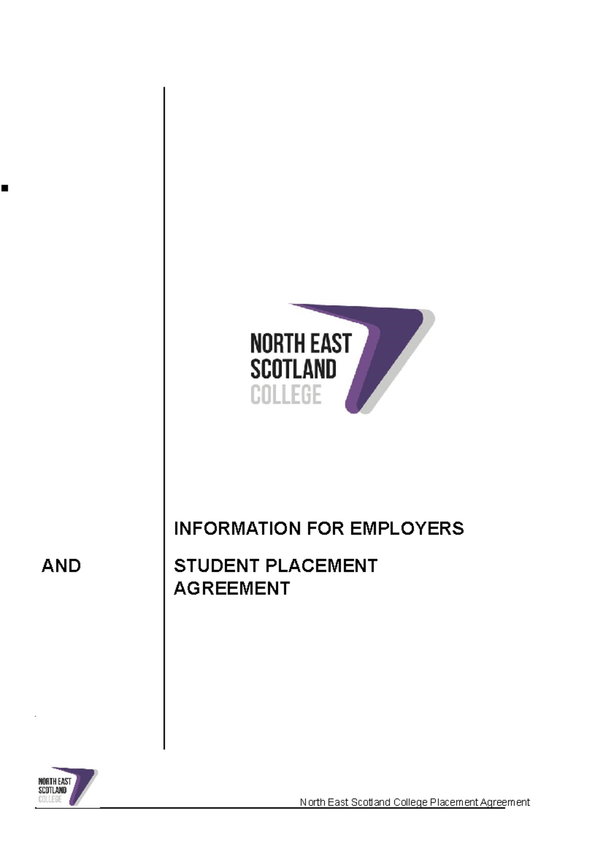 Student Placements - Student Work Placement Agreement - INFORMATION FOR ...