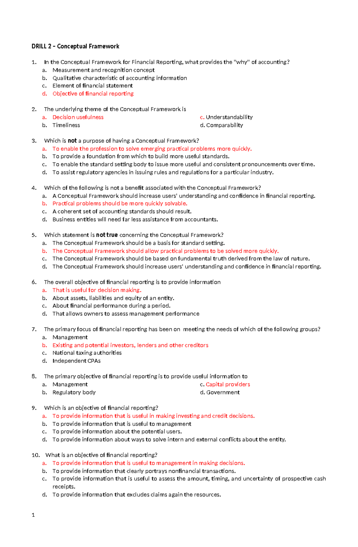 Conceptual-Framework hajsjsjs - DRILL 2 – Conceptual Framework In the ...
