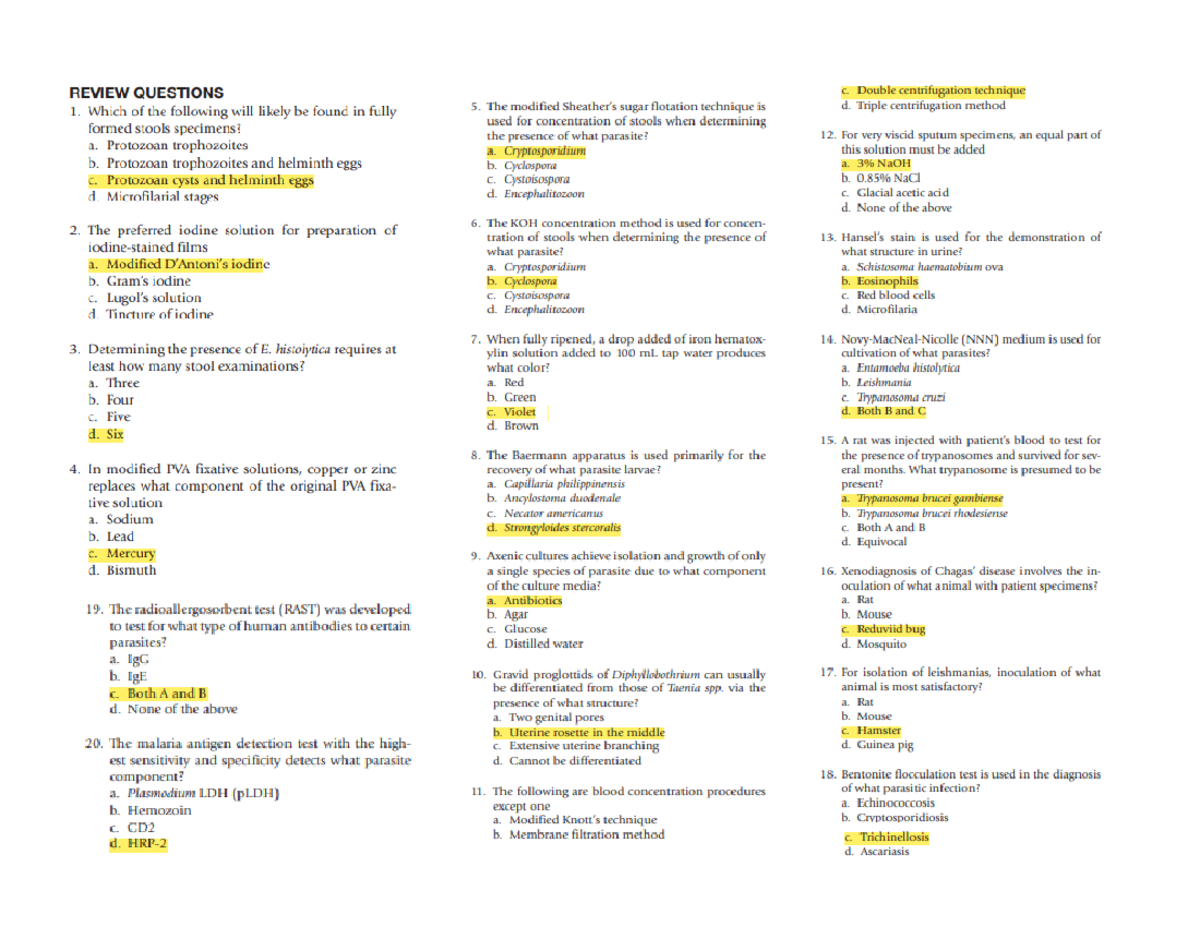 Chapter 10 quiz merkell - Medical Technology - Studocu
