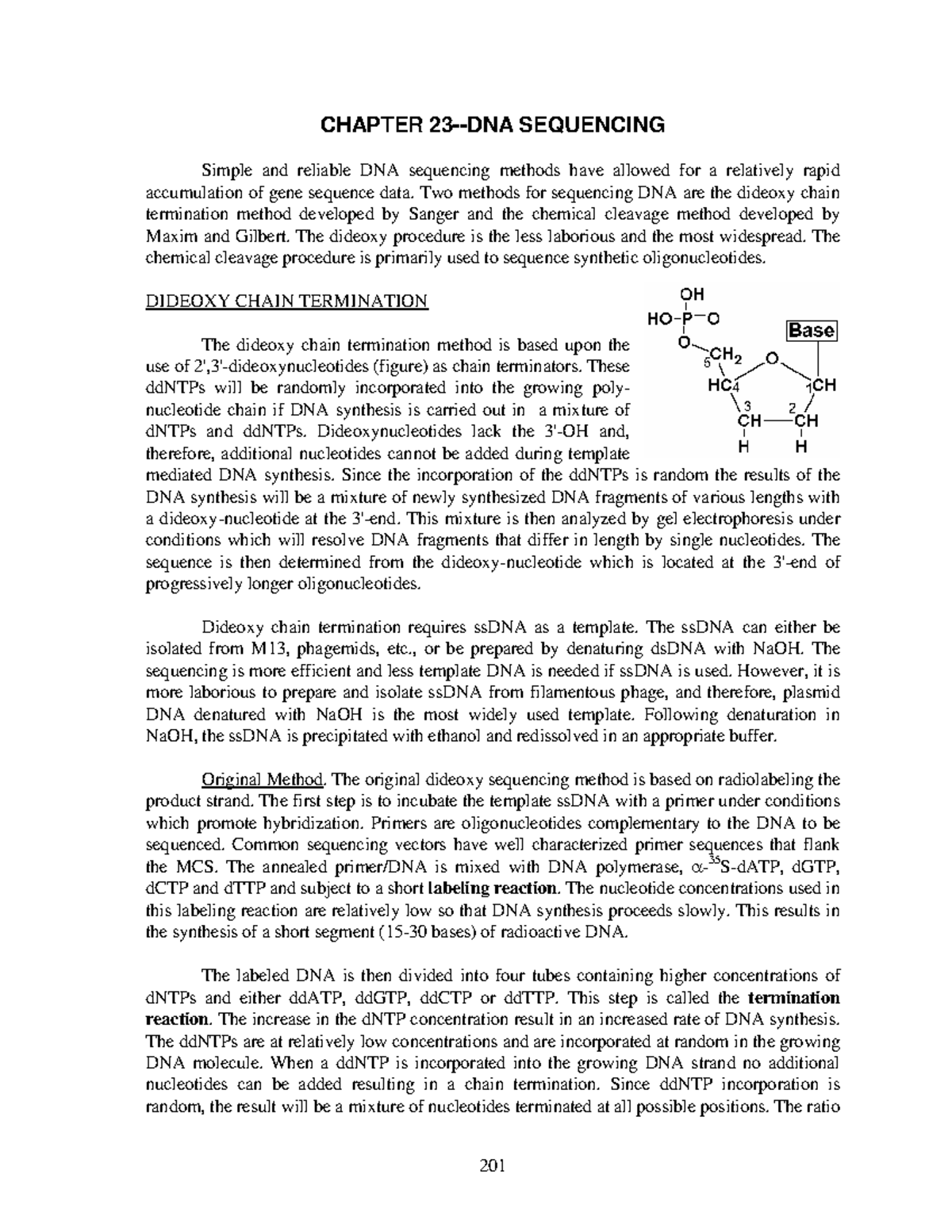 Lecture Notes for Methods in Cell Biology-201-218 - CHAPTER 23-DNA ...