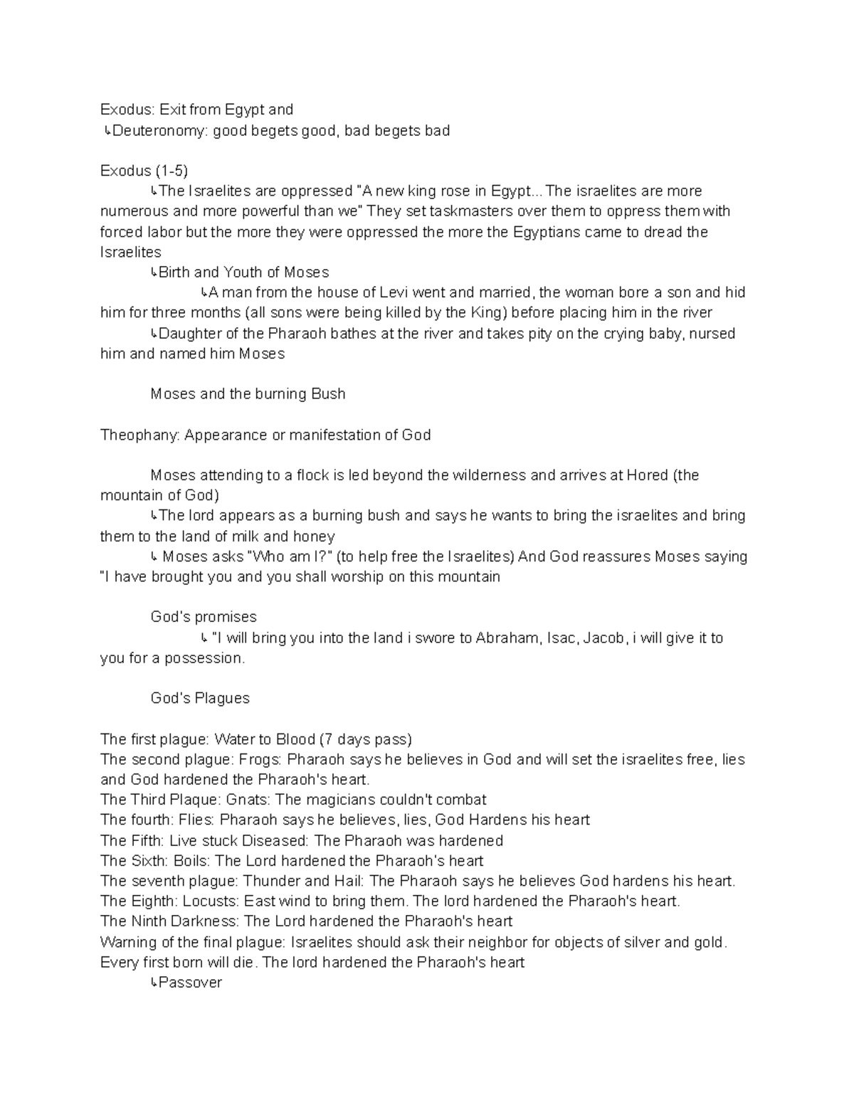 Exodus: Exit from Egypt and Law - Exodus: Exit from Egypt and ↳ ...