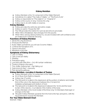 Eastern Lecture 18 - Heart Meridian - Heart Meridian The Heart Meridian ...